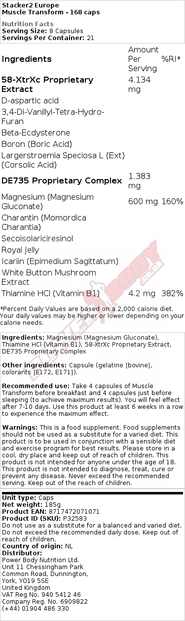 Stacker2 Muscle Transform - Voimapuoti